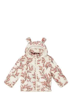 MILKBARN Quilted Down Hooded Jacket - Winterberry