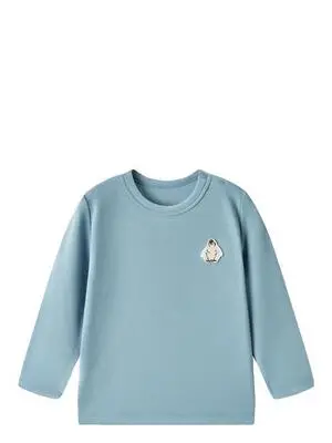 MILKBARN Brushed Long Sleeve T-shirt - Stone