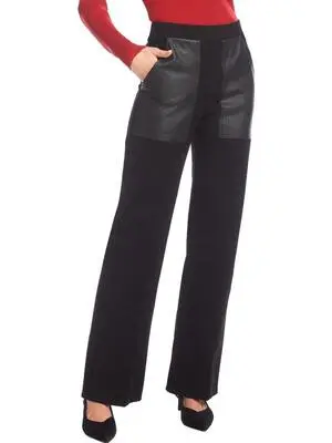 KAREN KANE Contrast Pocket Straight Leg Pants