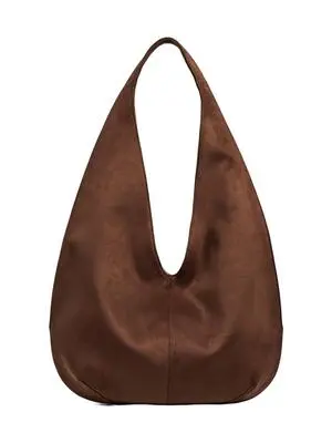 Jw Pei Dara Faux Suede Hobo Bag - Mocha Brown