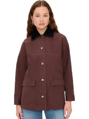 LE BOP Mid-Length Barn Jacket Chocolate