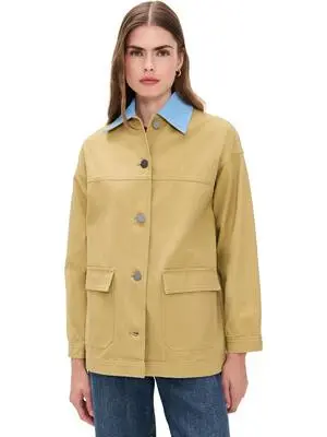 LE BOP Mid-Length Barn Jacket Khaki