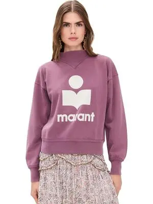 MARANT ETOILE Moby Sweatshirt Raspberry/ecru