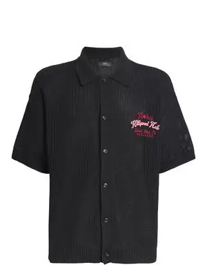 Amiri Hollywood Auto Mesh Shirt - Black