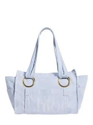 Chloé Cotton Plage Tote Bag - Blue