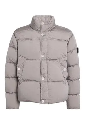 Stone Island Nylon Metal Puffer Jacket - Pink