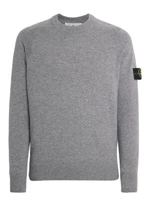 Stone Island Virgin Wool Sweater - Grey