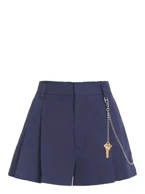 Alexander Wang Chain-detail Tailored Shorts - Blue