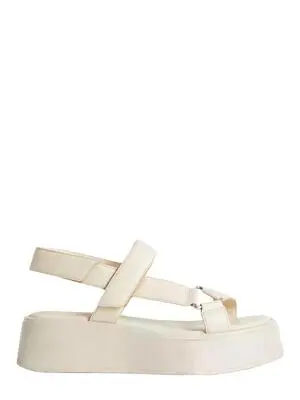 VAGABOND SHOEMAKERS 50mm Leather Platform Sandals - White