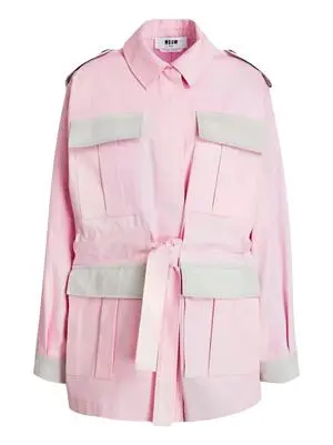 MSGM Gabardine Pocket Jacket - Pink
