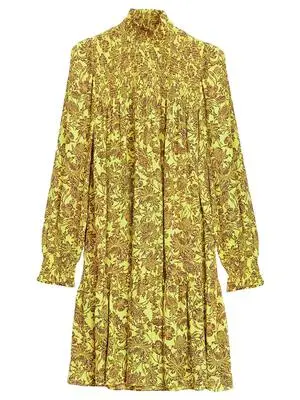 Rodebjer Floral-print Midi Dress - Yellow