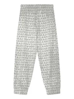 GANNI Logo-print Track Pants - Grey