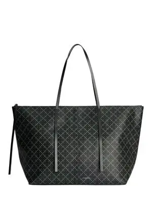 BY MALENE BIRGER Luze Monogram Zip Tote Bag - Black
