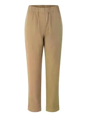 SAMSOE SAMSOE Elasticated-waist Tapered Trousers - Neutrals
