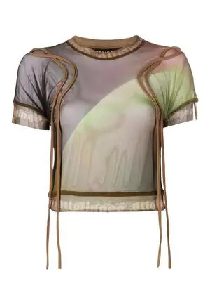 Ottolinger Mesh T-shirt - Brown