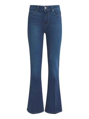 Paige Stretch Denim Laurel Canyon Jeans - Navy