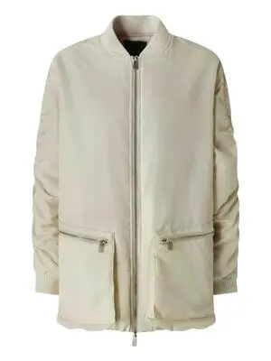 Pinko Zip-fastening Pocket Bomber Jacket - Neutrals