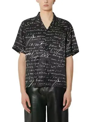 STAMPD Script-print Short-sleeve Shirt