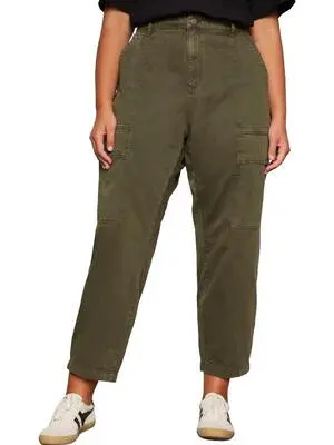 Sanctuary Boyfriend Ankle Utility Pants - Kalamata Green