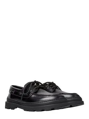 Camper Brutus Moc Toe Loafer - Black