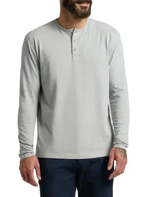 True Classic Classic Long Sleeve Henley - Steel