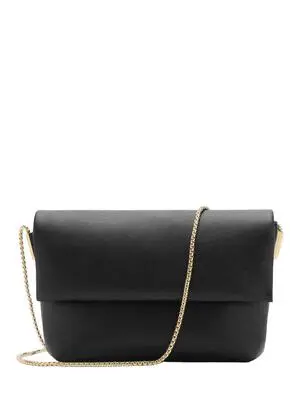 Mango Faux Leather Crossbody Bag - Black
