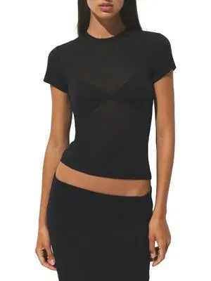 SKIMS Sheer Rib T-Shirt