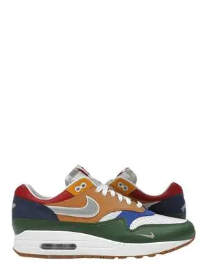 Nike Air Max 1 Premium Goods Sneakers - White/forest Green/varsity Royal