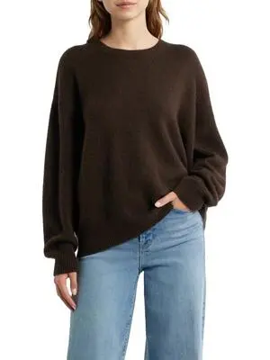 FRAME Cashmere Brushed Sweater - Coffee