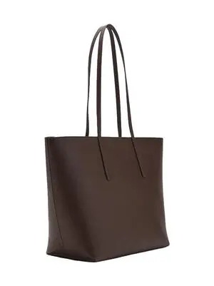 Mango Shopper Tote With Double Handles Chocolate
