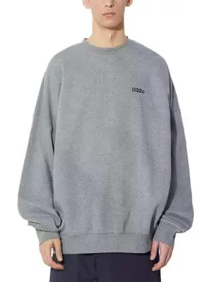 032C Logo-print Long-sleeve Sweatshirt - Grey