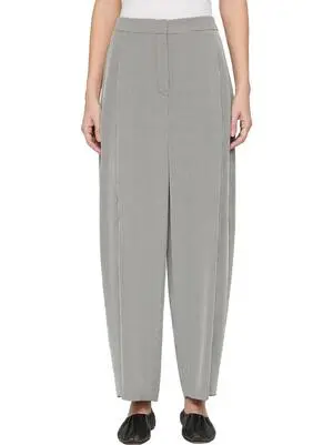 LAFAYETTE 148 NEW YORK Cooper Pleated Houndstooth Barrel Leg Trousers