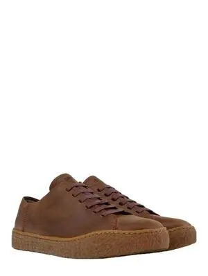 Camper Peu Terreno Leather Sneaker - Medium Brown