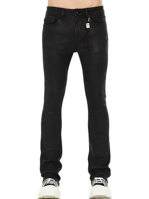 CULT OF INDIVIDUALITY Lenny 603 Coated Bootcut Jeans - Black Coated