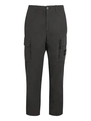 Stone Island Cotton Cargo Trousers Grey