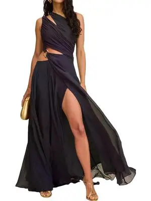 Cult Gaia Zan Gown Maxi Dress - Blue