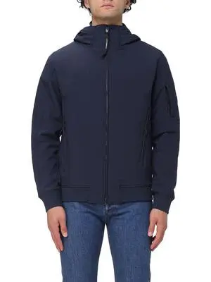 C.P. COMPANY Technical Fabric Hooded Windbreaker Jacket - Blue