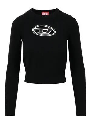 DIESEL® Cashmere And Wool Sweater - Black