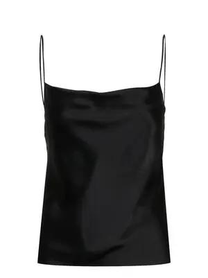 Alberta Ferretti Silk Top - Black