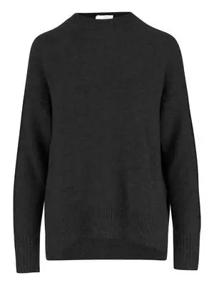 ALLUDE Cashmere Crew Neck Sweater - Black