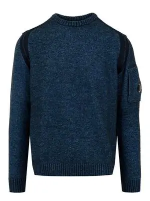 C.P. COMPANY Crew Neck Sweater - Blue