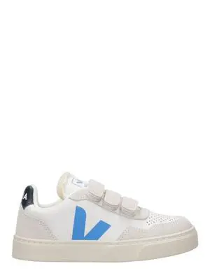 VEJA Low-top Velcro Sneakers - Bianco+azzurro