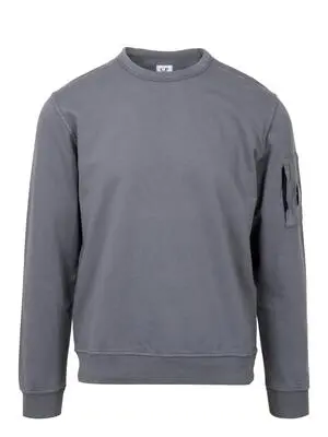 C.P. COMPANY Cotton Crewneck Sweater - Grigio Antracite