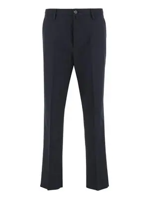 Jacob Cohen Stretch Cotton Blend Slim Fit Trousers - Blue