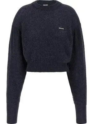 ROTATE BY BIRGER CHRISTENSEN Knit Puff Sweater - Blue