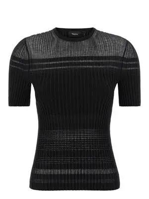 Theory Ribbed T-shirt - Black