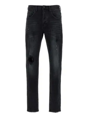 PURPLE BRAND Dropped Fit Jeans - Black