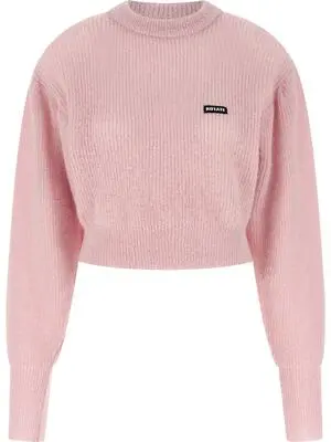 ROTATE BY BIRGER CHRISTENSEN Knit Puff Sweater - Pink