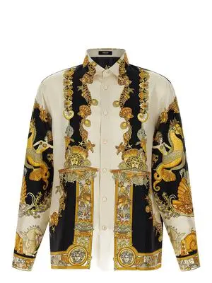 Versace Coral Theatre' Shirt - Multicolor