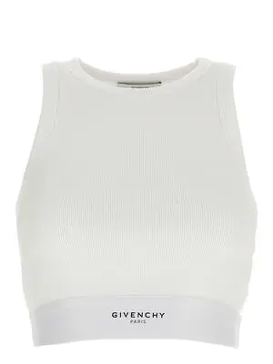 Givenchy Crop Tank Top - White